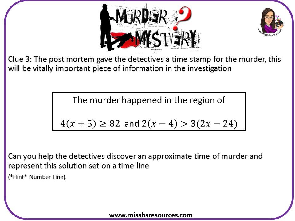 Maths Murder Mystery II
