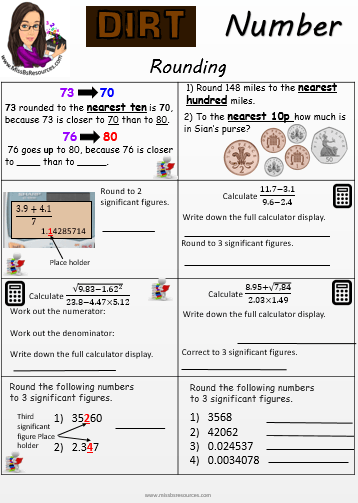 Maths Marking and Feedback DIRT Question Bank