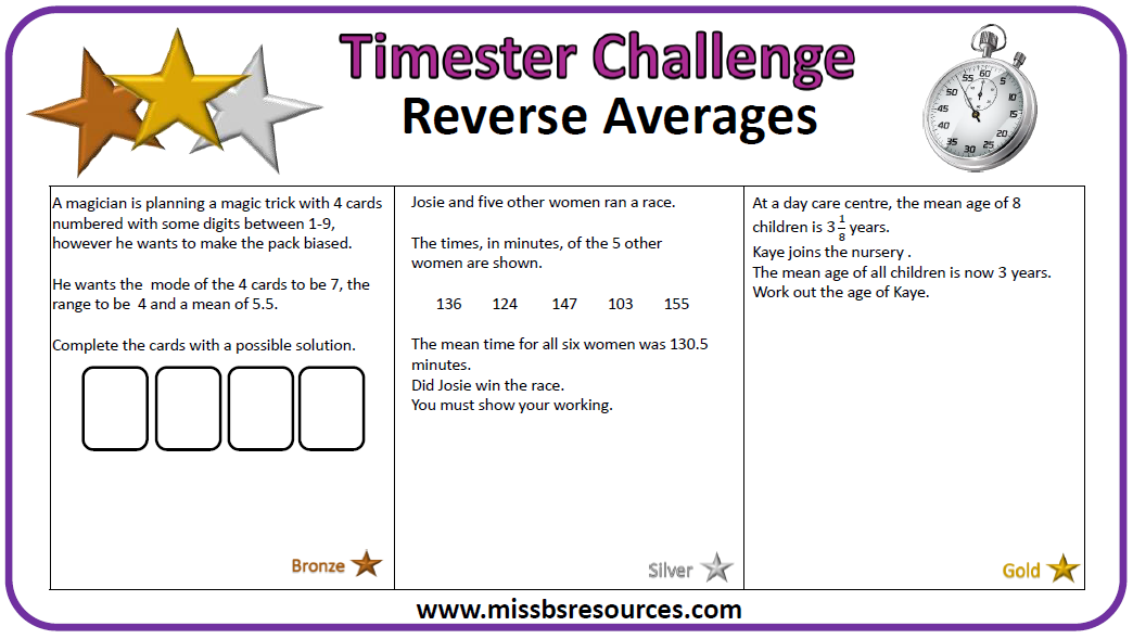 Data Handling Free Maths Skill Review Tests